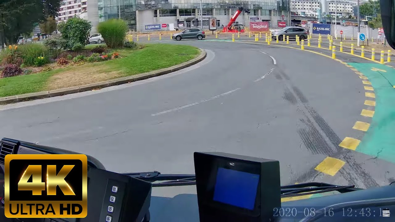 Bus 306 - UHD 4k - Retour au dépôt depuis Noisy-le-Grand Mont d'Est
