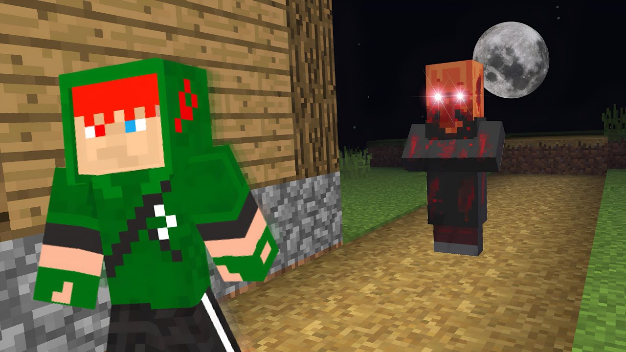 CUIDADO COM O ALDEÃO ASSASSINO NA NOITE DE HALLOWEEN NO MINECRAFT...