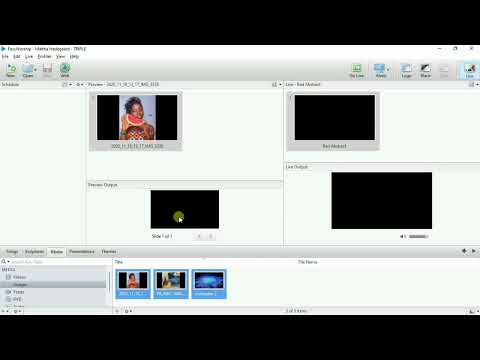 HOW TO IMPORT OR ADD IMAGES AND VIDEOS INTO EASYWORSHIP