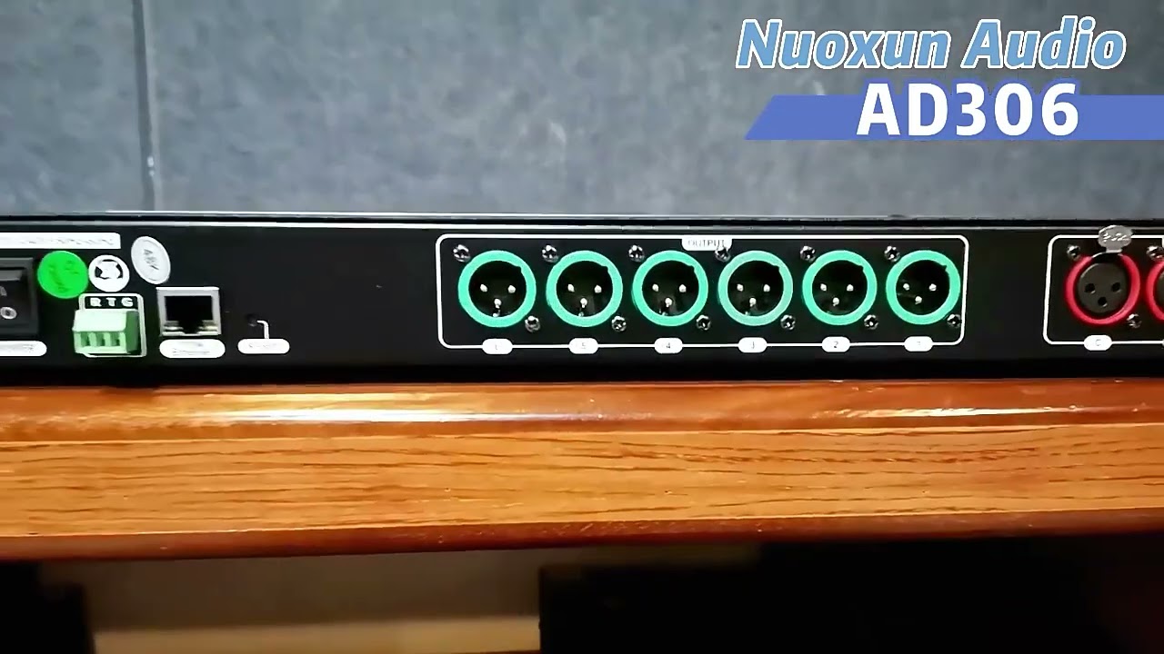 48K dsp audio processor with 11 segment equalization 3 input 6 output digital audio processor.