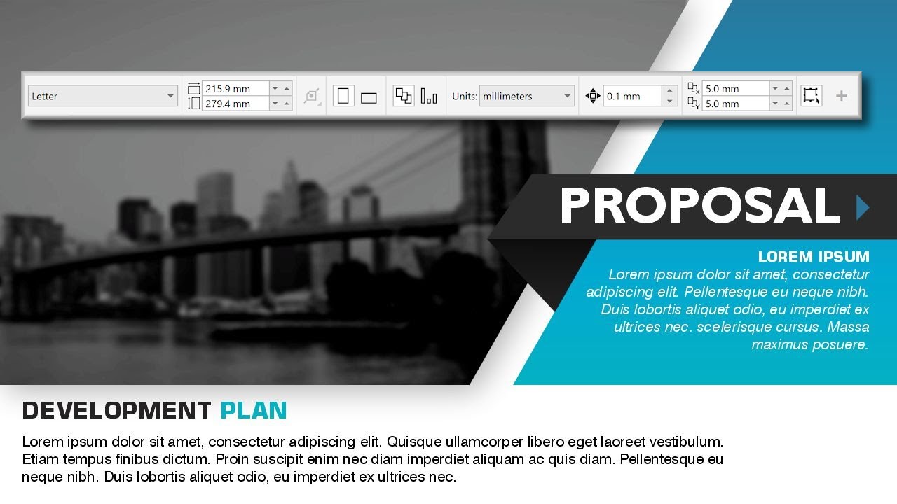 The Property Bar in CorelDRAW