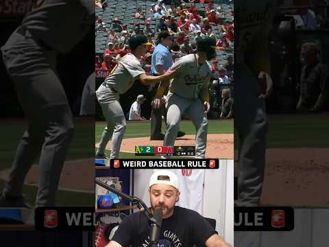 A baseball rule you didn’t know existed, a breakdown #mlb #baseball #athletics #sports #rules #weird