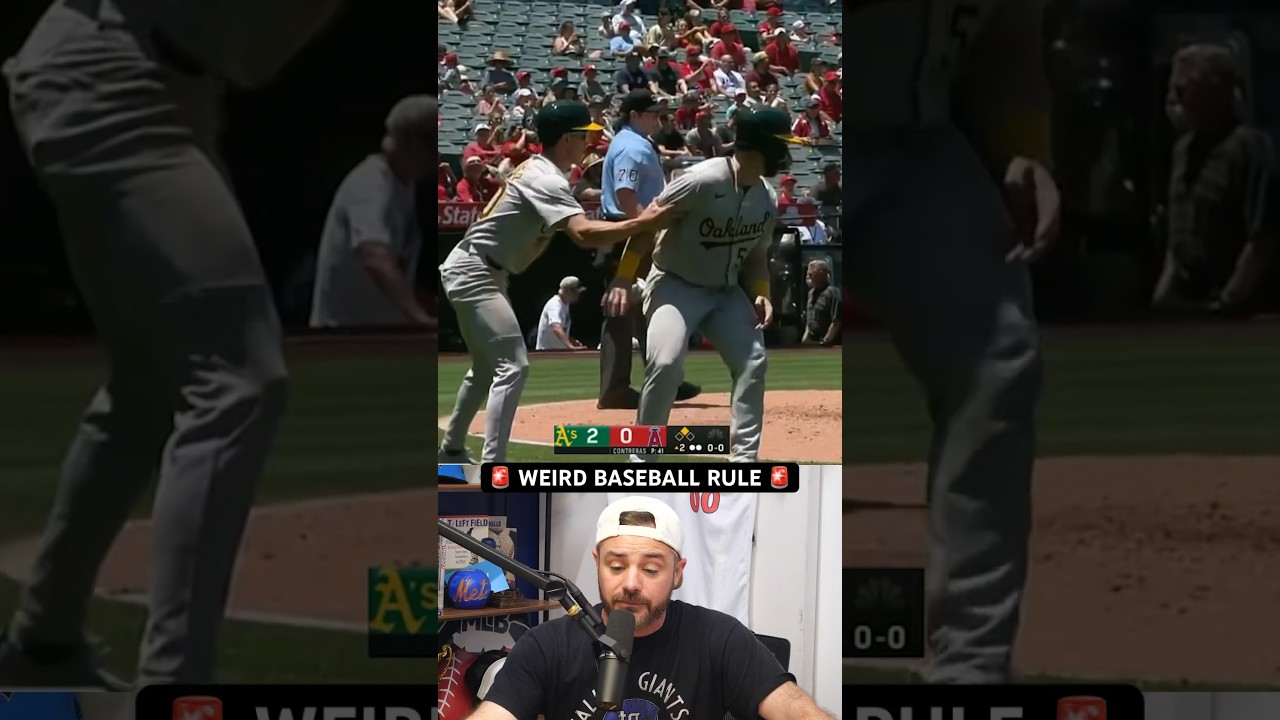 A baseball rule you didn’t know existed, a breakdown #mlb #baseball #athletics #sports #rules #weird