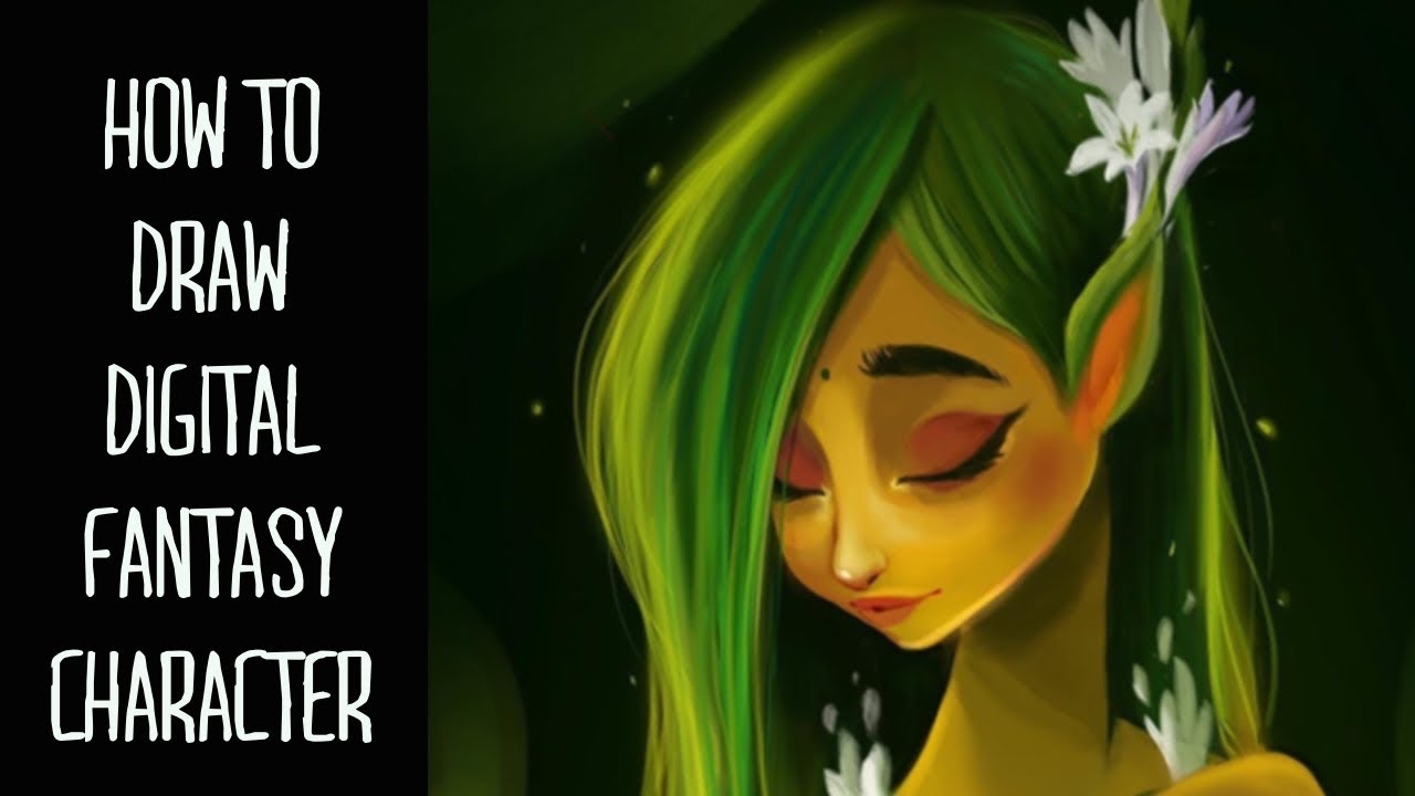 Digital fantasy character portrait 2