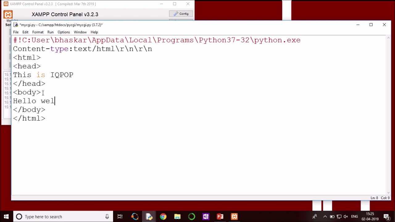 Python CGI Program 2: A small Python CGI program