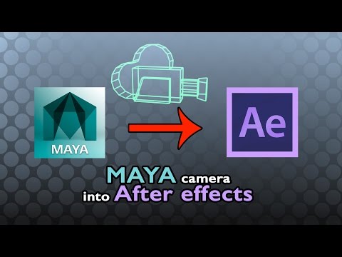 Learning how to import a camera from Maya to After Effects. | CLOY TOONS