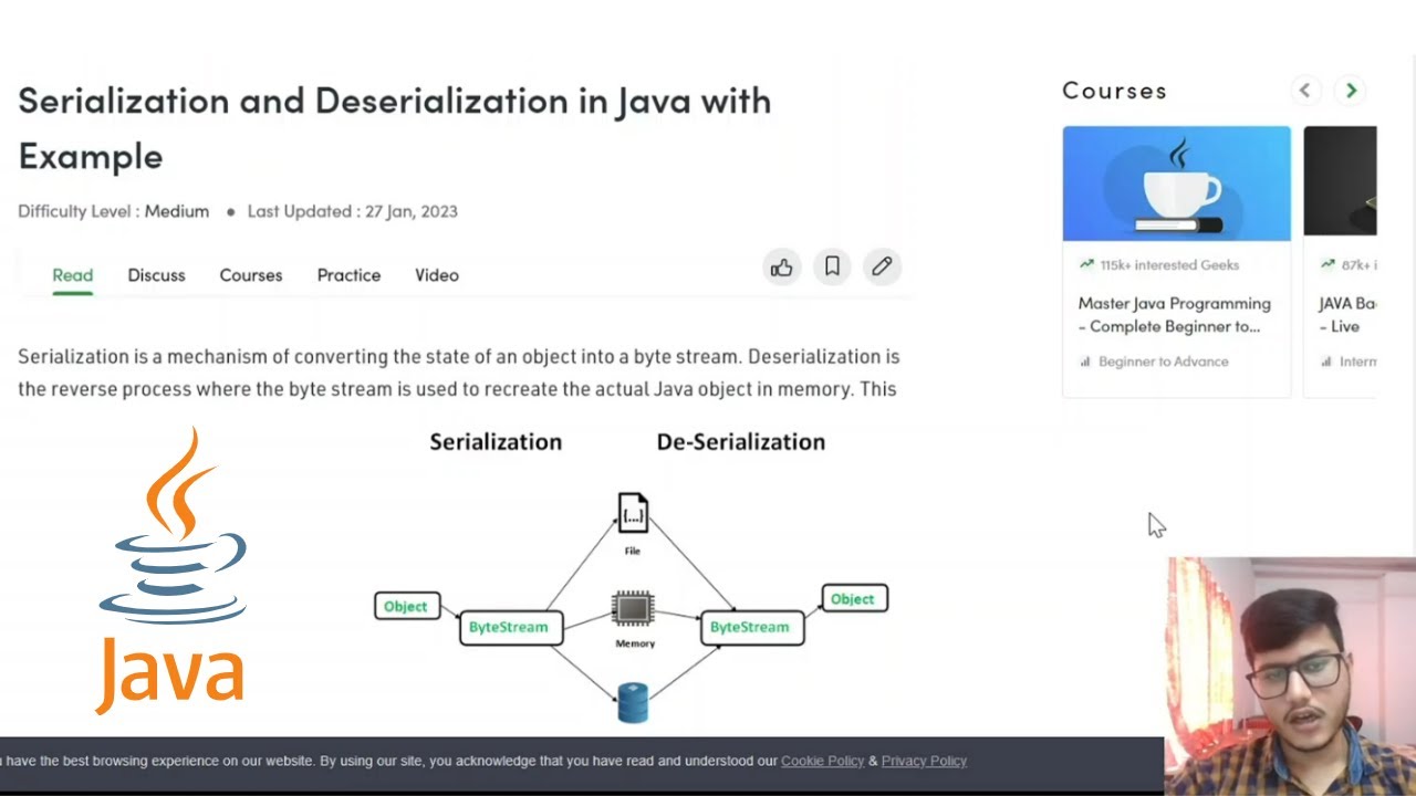 Serialization & Deserialization In Java | What is Serialization ?