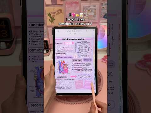 How I take aesthetic notes pt.2 💕📱 digital note taking | Samsung galaxy tab S9 | penly android app