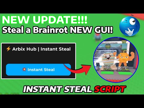 Steal a Brainrot Script GUI / Hack (WORKING INSTANT STEAL, NOCLIP, FLY, AND MORE) *PASTEBIN*