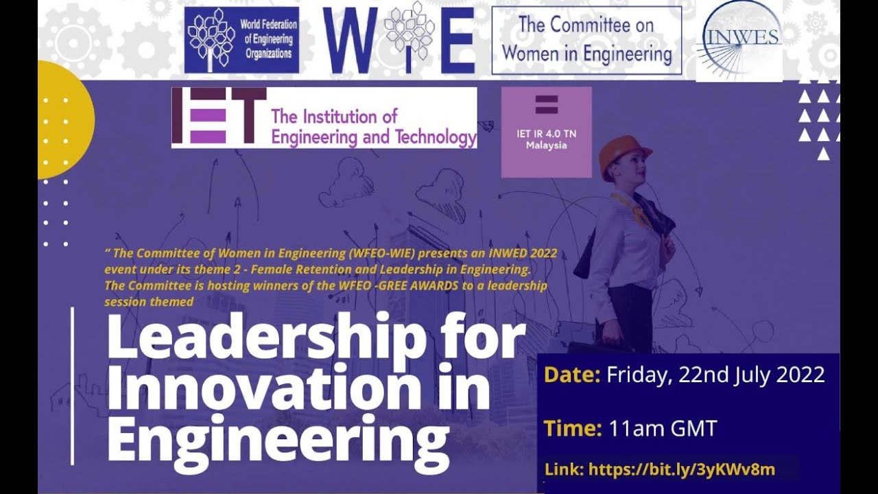 WFEO-WIE webinar “Leadership for Innovation in Engineering”