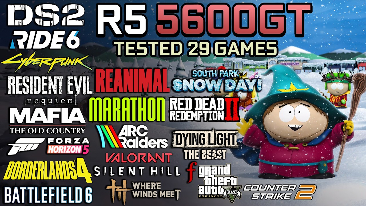 Ryzen 5 5600GT in 2026 : Test in 29 Games - Gaming Test in 2026