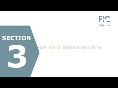 Section 3 - Entities registering with the FIC for the first time