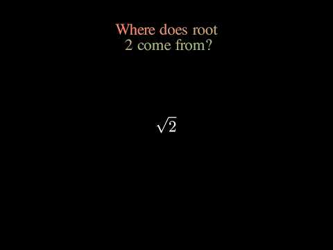 Where does the square root of 2 come from?