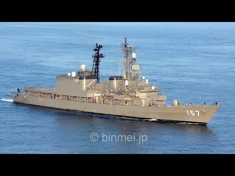 海上自衛隊護衛艦さわぎり 関門西航 / DD-157 JS SAWAGIRI - JMSDF destroyer - March 2018