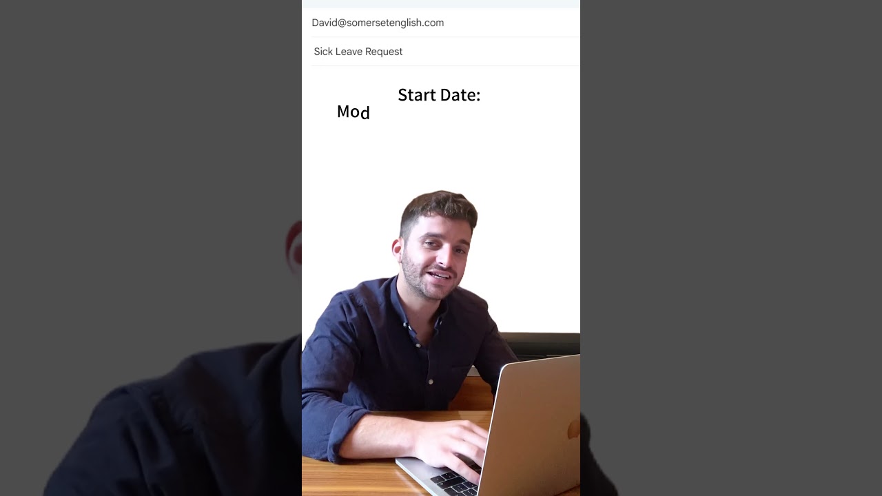 Email template for sick leave