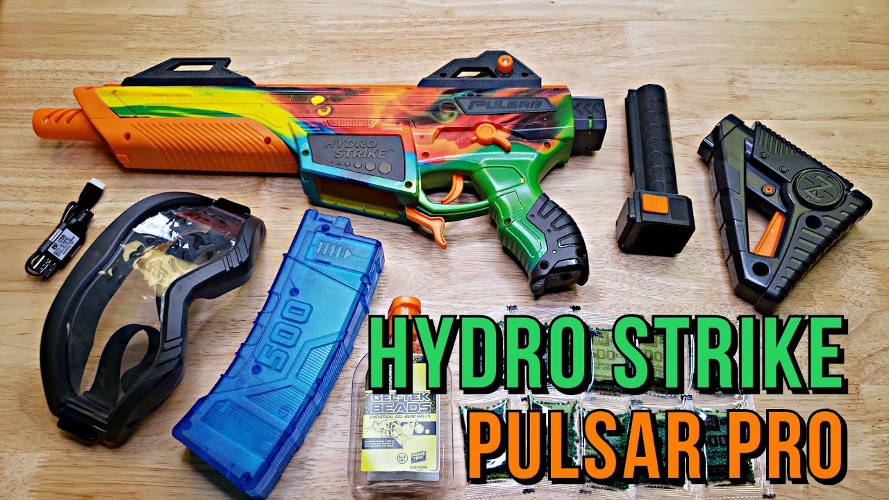 What's In The Box?! HYDRO STRIKE PULSAR PRO Gel Blaster Unboxing and Review - Compare to Splatrball