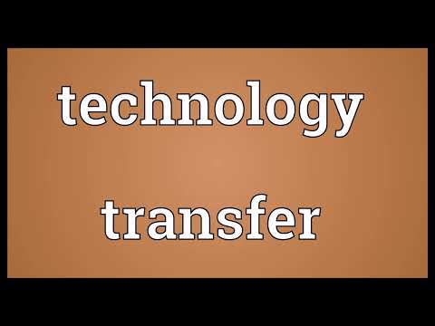 Technology transfer Meaning