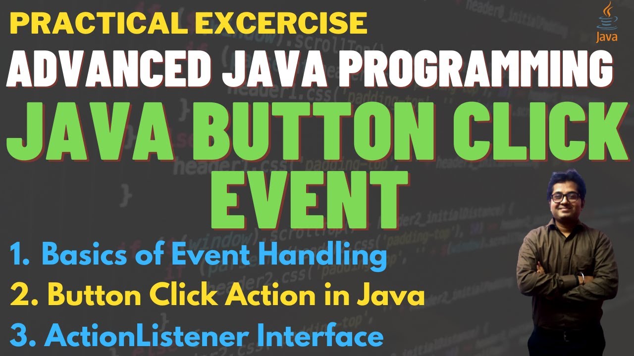 Java AWT Button Click Event | Set TextField Value on Button Click | How to Write Action Listener