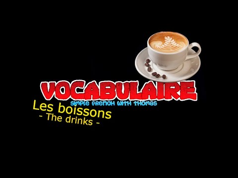 15 DRINKS in FRENCH - BASIC VOCABULARY for Beginners