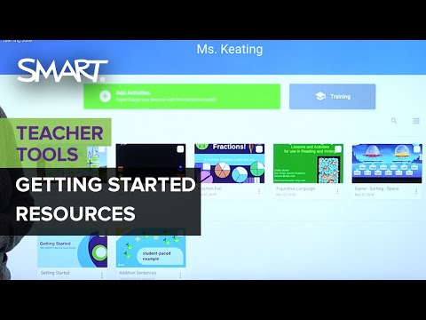 Getting started resources in Lumio by SMART (December 2019)