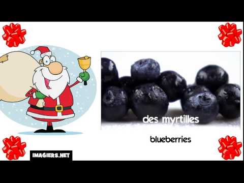 Learn French with Santa # blueberries