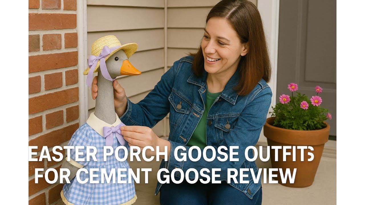 🐥 Easter Porch Goose Outfits for Cement Goose Review 🦢
