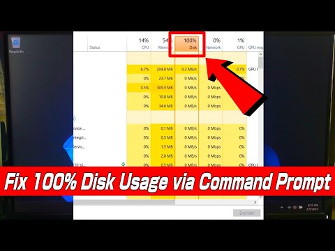 Fix 100% Disk Usage via Command Prompt Windows 11 (Reg Command) 🚀