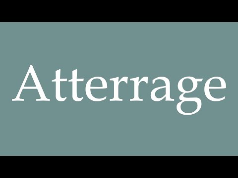 How to Pronounce ''Atterrage'' (Landing) Correctly in French