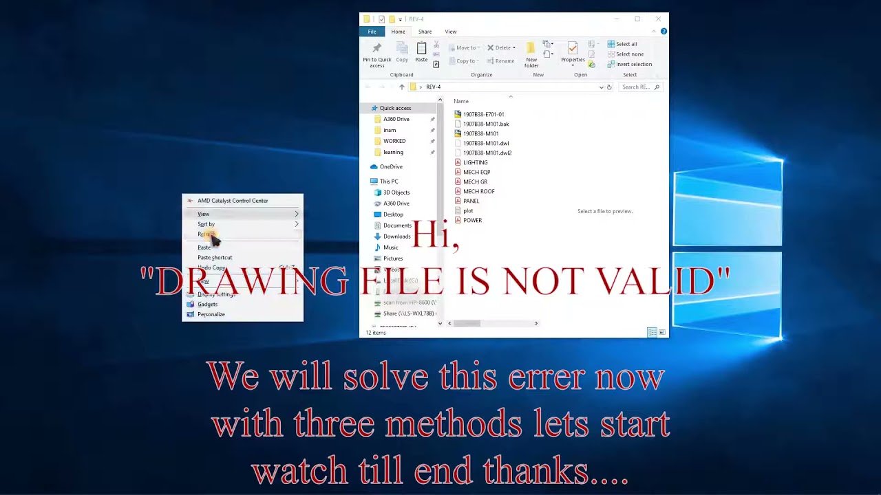 DRAWING FILE IS NOT VALID / error fixed autocad  2015-2022