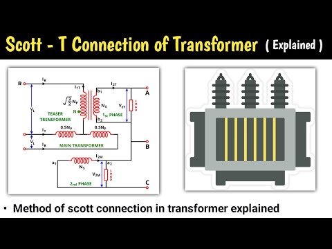 scott connection of transformer | scott connection of transformer in hindi | scott connection