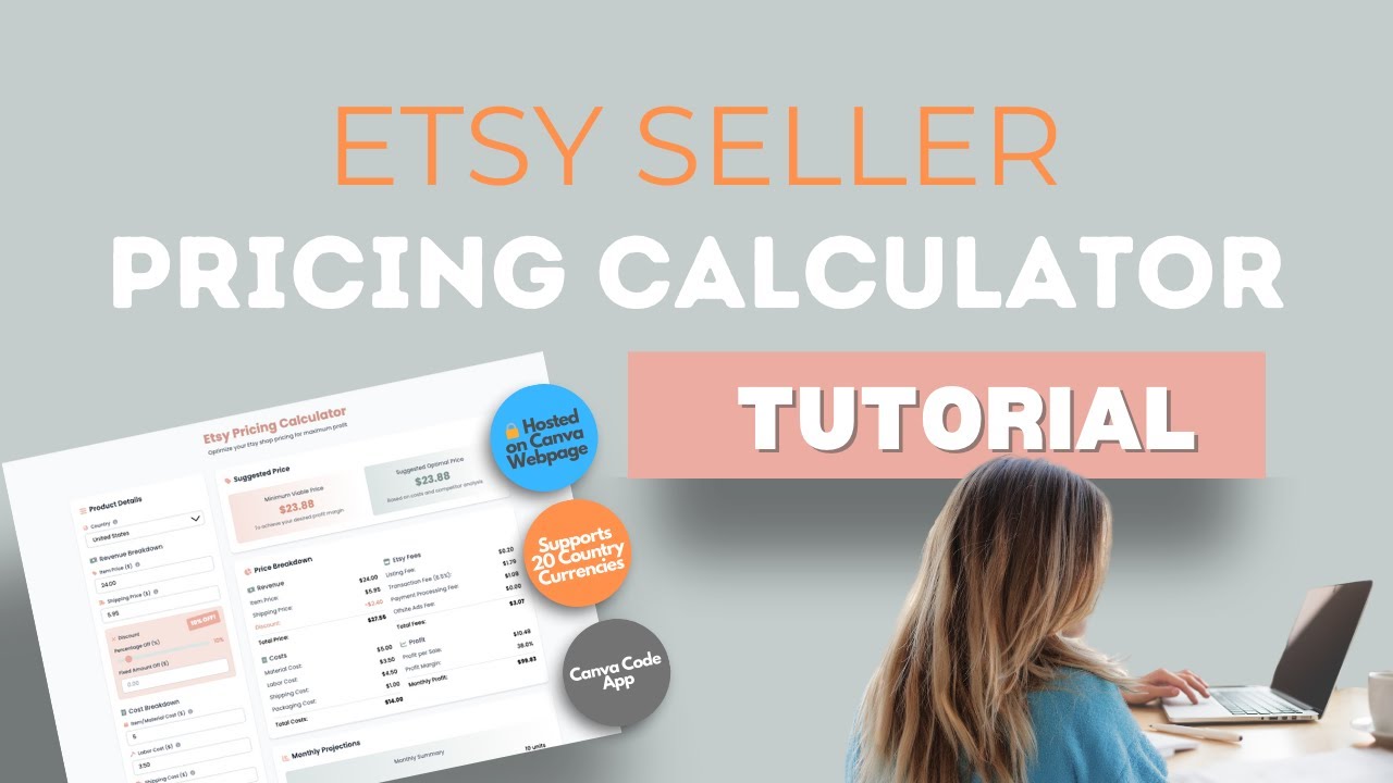 How to Use the Etsy Sellers Product Pricing Calculator: Made by an Etsy Seller for Etsy Sellers