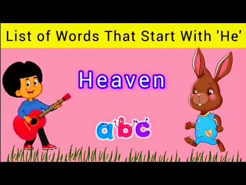 Fun With English: List of Words That Start With 'He'