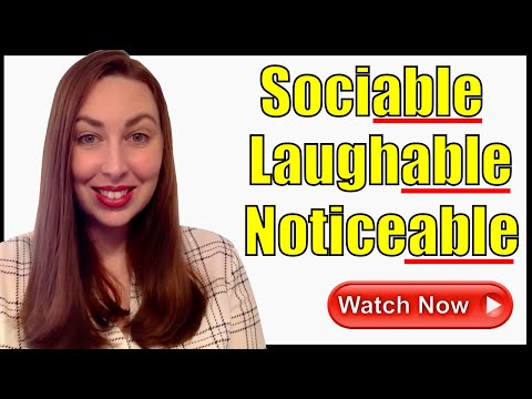 English Adjectives Ending in Able | Vocabulary Lesson