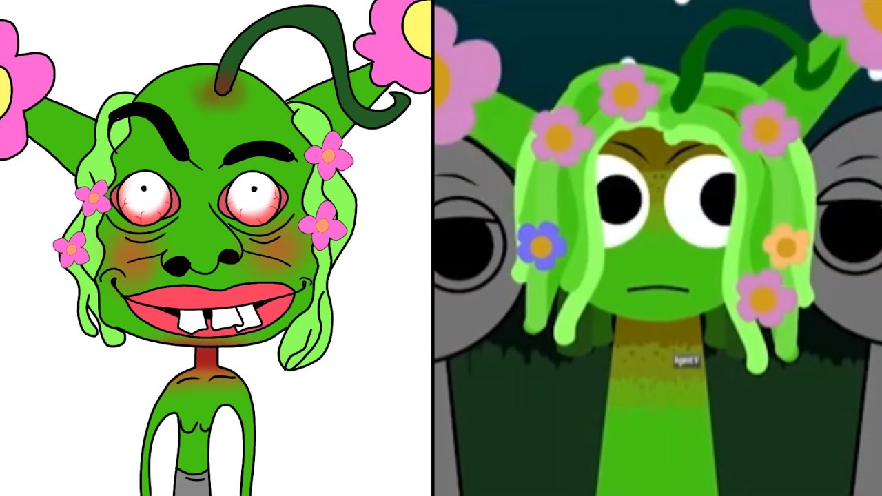 Incredibox Sprunki Retake but Agent Sprunkis Drawing Meme