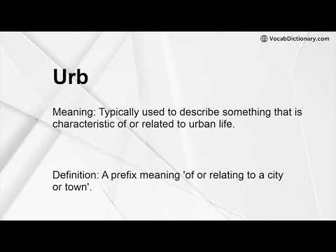 Urb Meaning