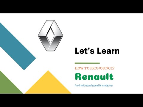 Renault pronunciation | Correctly pronounce French multinational automobile manufacturer - Renault 🚗