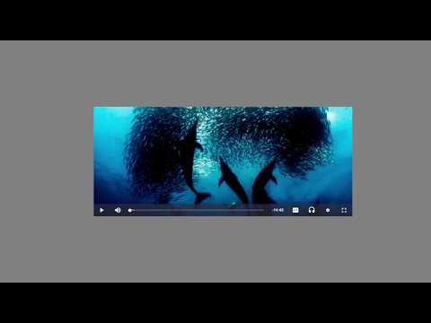 Video JS responsive skin