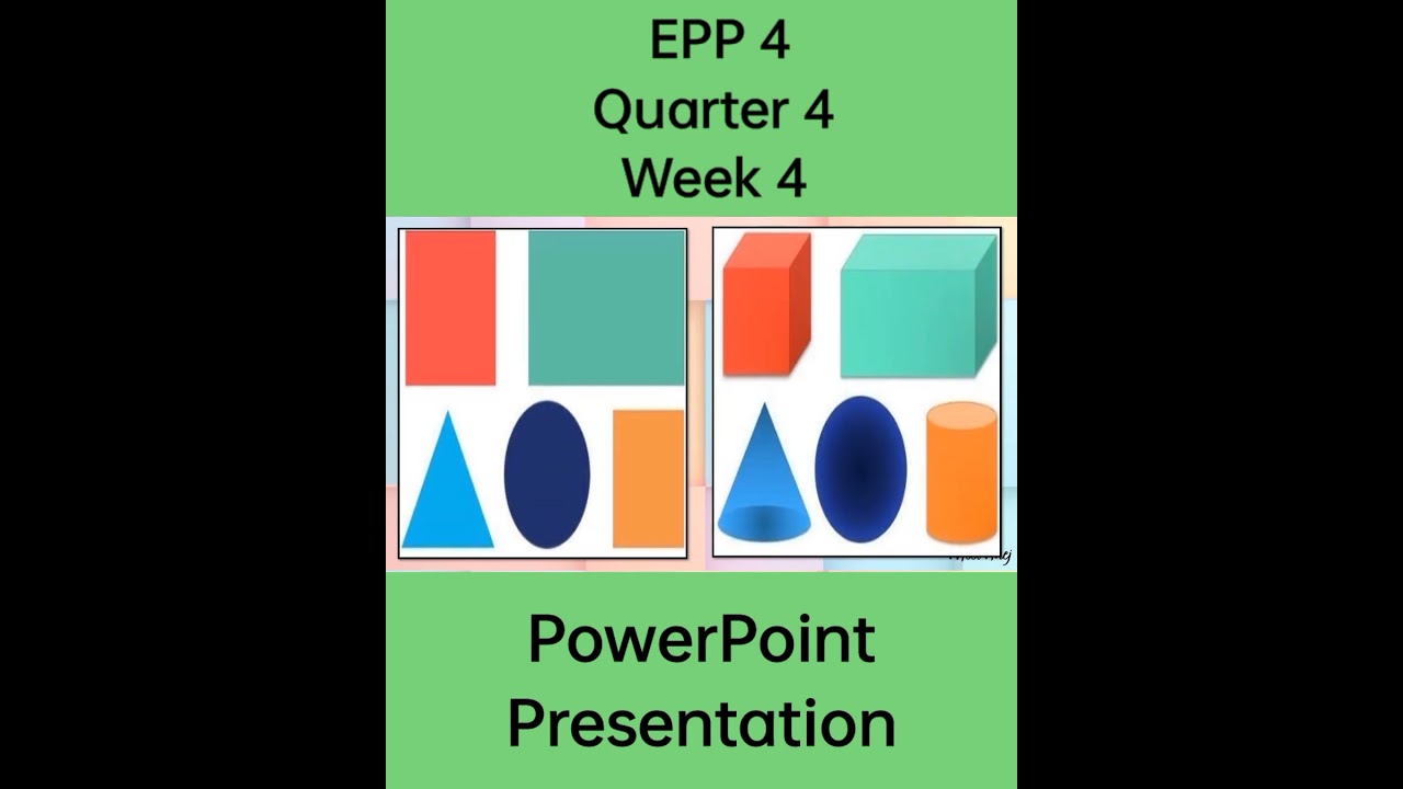 EPP 4 Matatag Curriculum PowerPoint Presentation Quarter 4 Week 4 #grade4matatag #grade4 #ppt