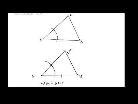 Geometry Lesson 5.3 Proving Congruence - SAS