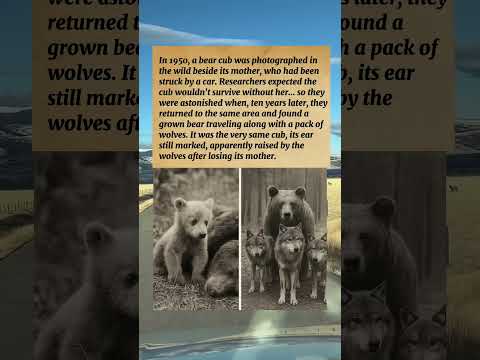 Bear amazes researcher #wholesome #animals #bear