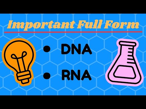 DNA and RNA full form | full form of dna and rna #dna #rna #viral #video #trending #fullform