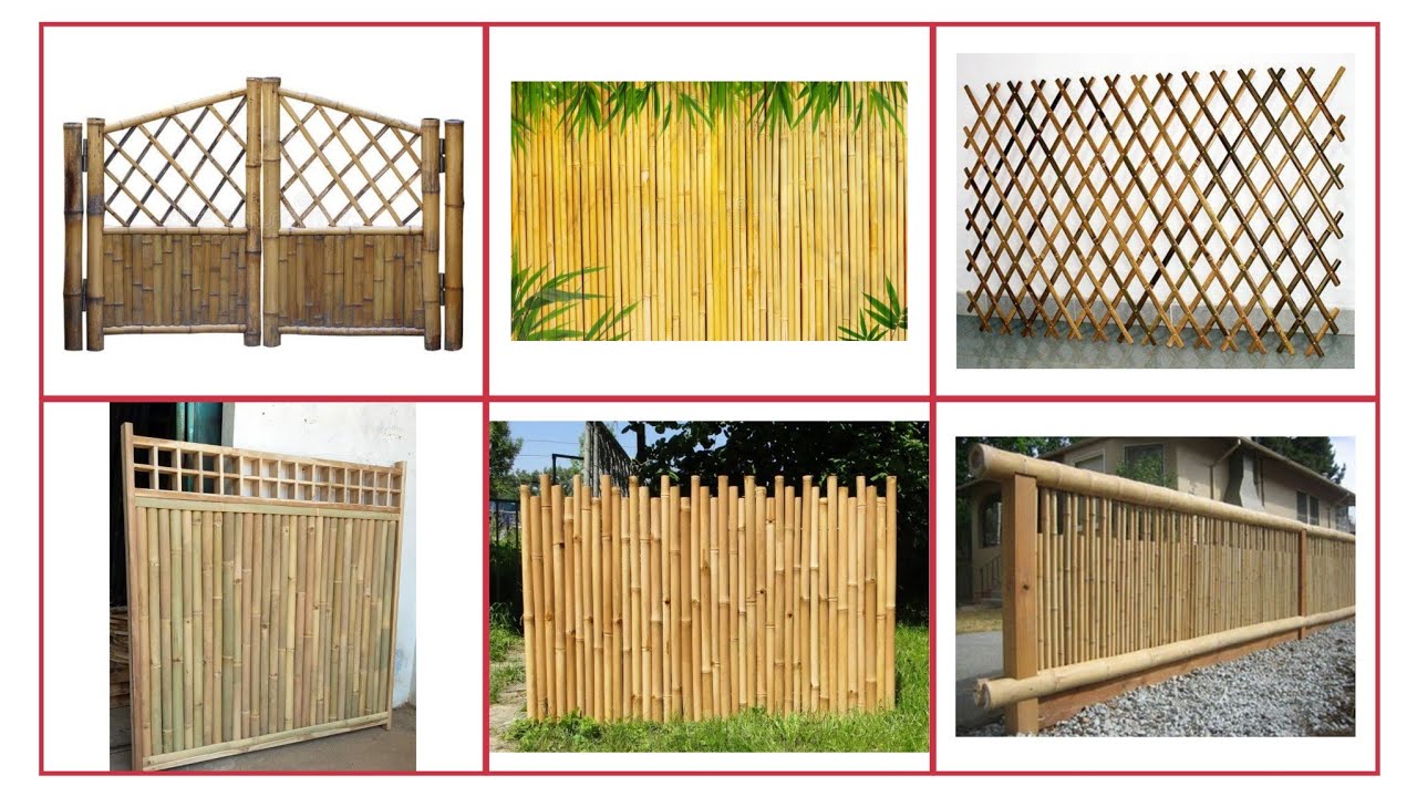 bamboo fence design | Fencing Bamboo border Ideas for garden/Bamboo wall by Imtiaz Creator.