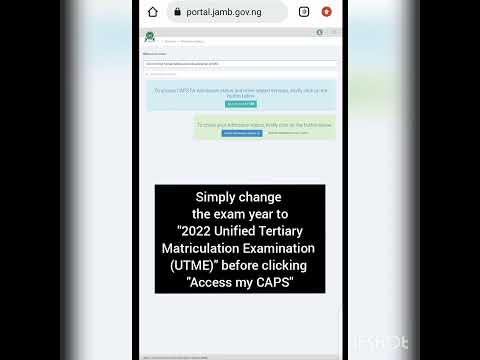 Seeing 2021 UTME details instead of 2022 UTME details on your JAMB CAPS? Do this.