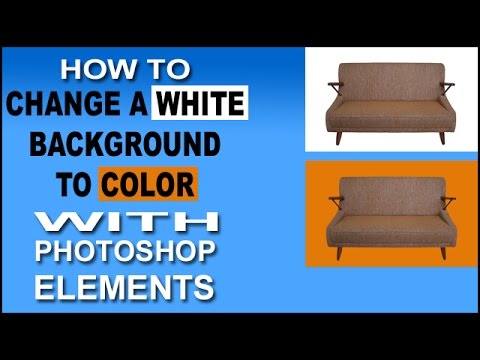 Change a White Background to Color with Photoshop Elements