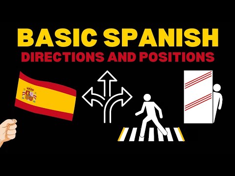 Basic Spanish Directions and Positions | How to say left or right and more in Spanish