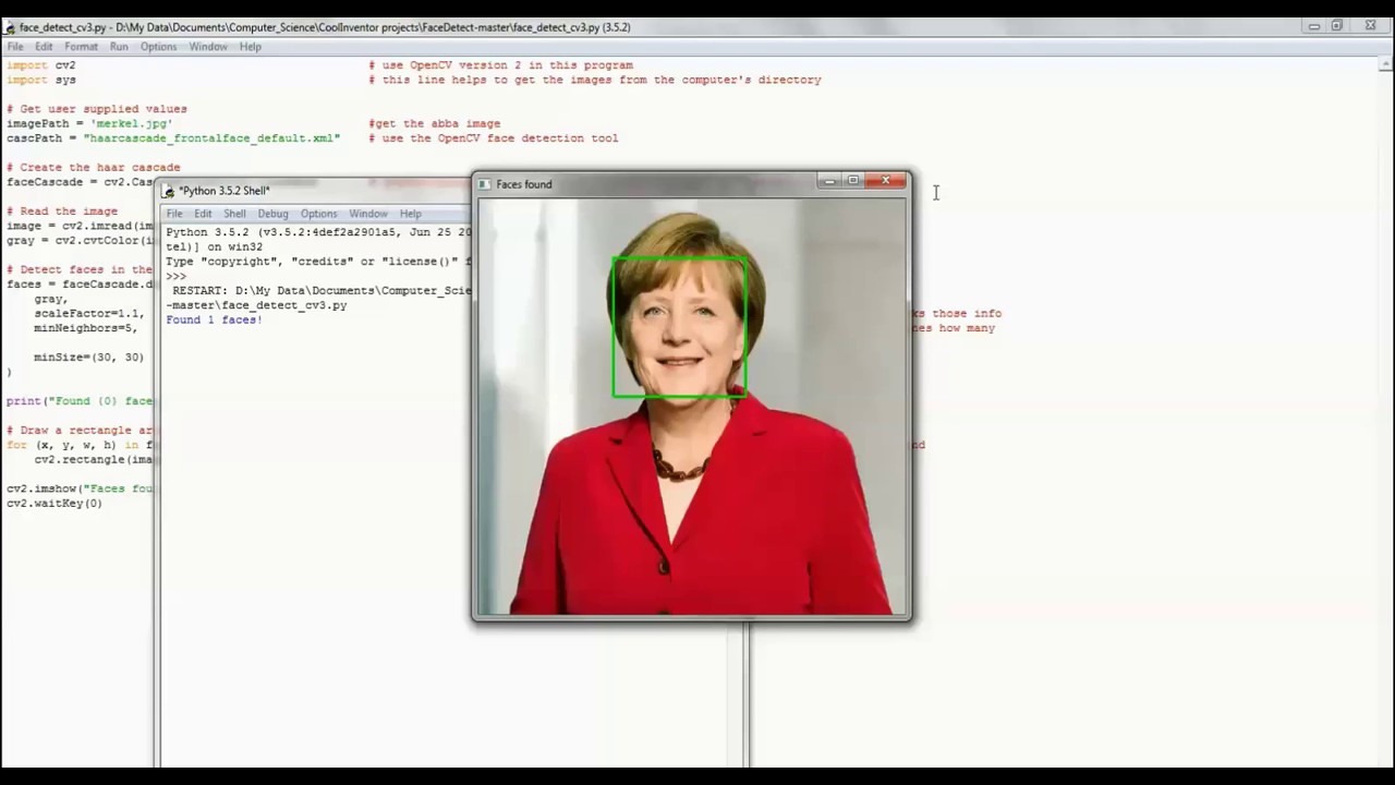 Facial Recognition program using Python and OpenCV - Super Easy code