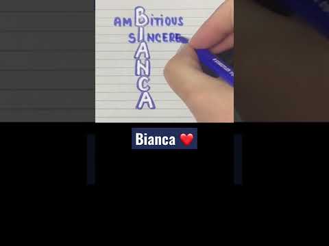 Meaning of the name BIANCA #meaning #name #bianca