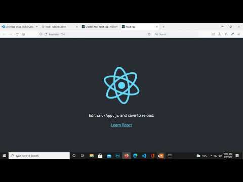 Create First React App Using npm | Install Visual Studio Code with Useful Extensions for React