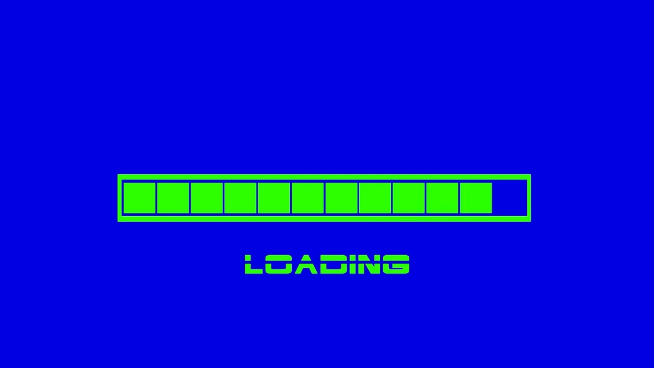 Loading Bar Loading 4k Green Screen Blue Screen Green Screen Alfa || No Copyright Free Download