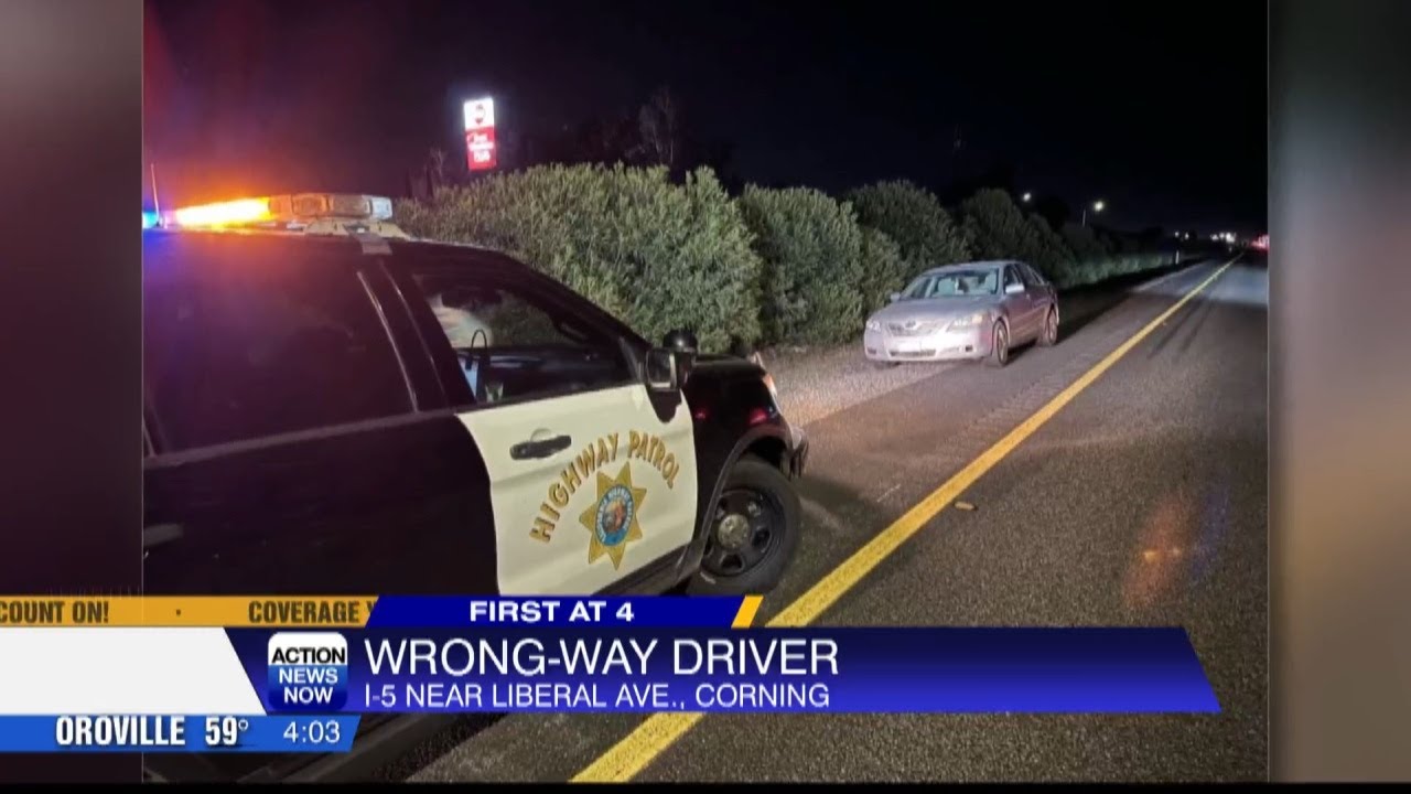 Red Bluff CHP stops wrong-way senior driver on Interstate 5